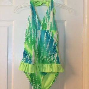 Justice | Swim | Justice Girls Sz 8 Blue Green Swimsuit | Poshmark